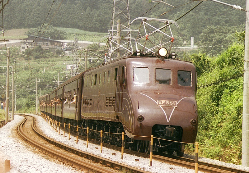1986年夏 EF55復活記念列車